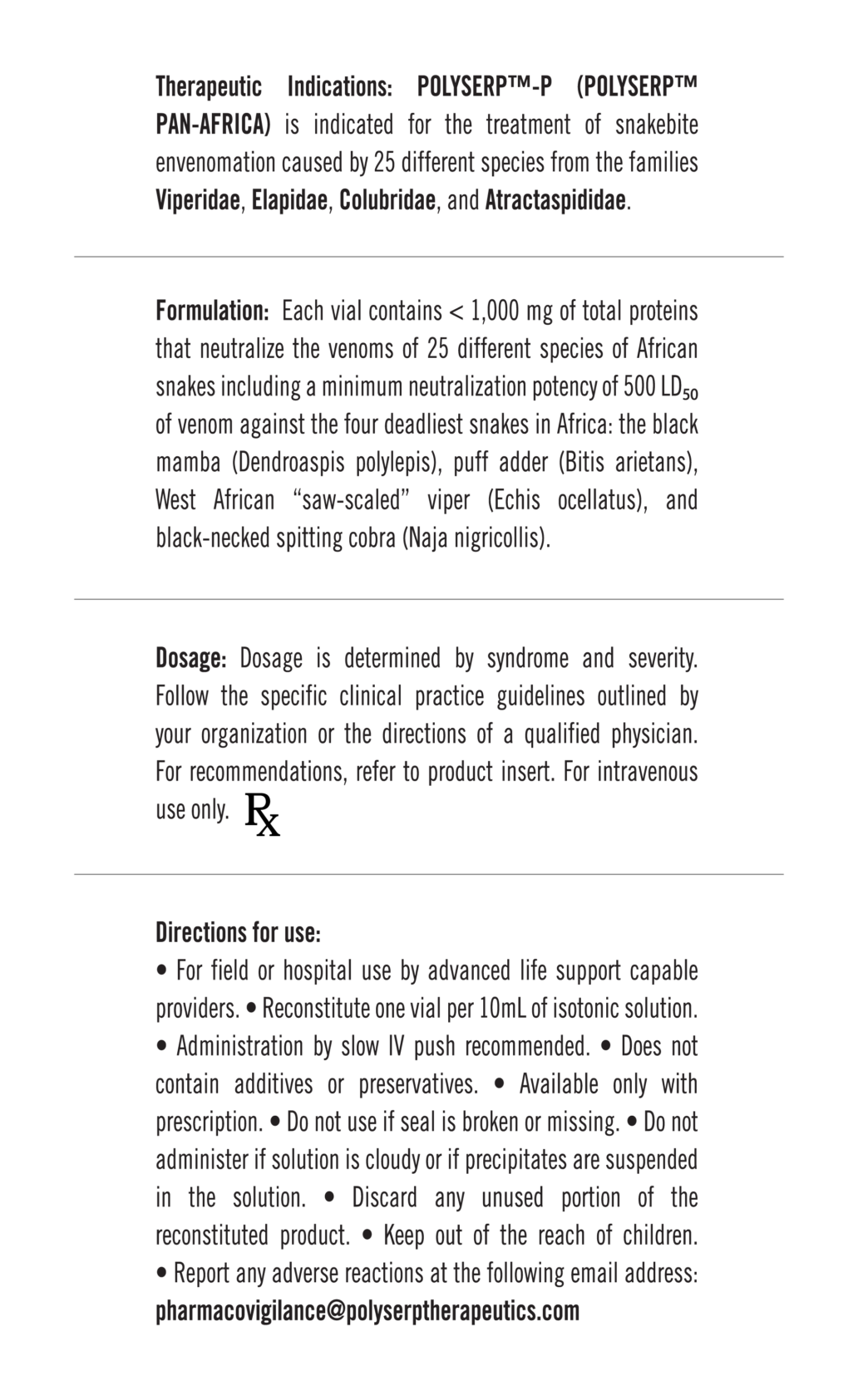 Broad-Spectrum 25-in-1 Snakebite Treatment for Africa